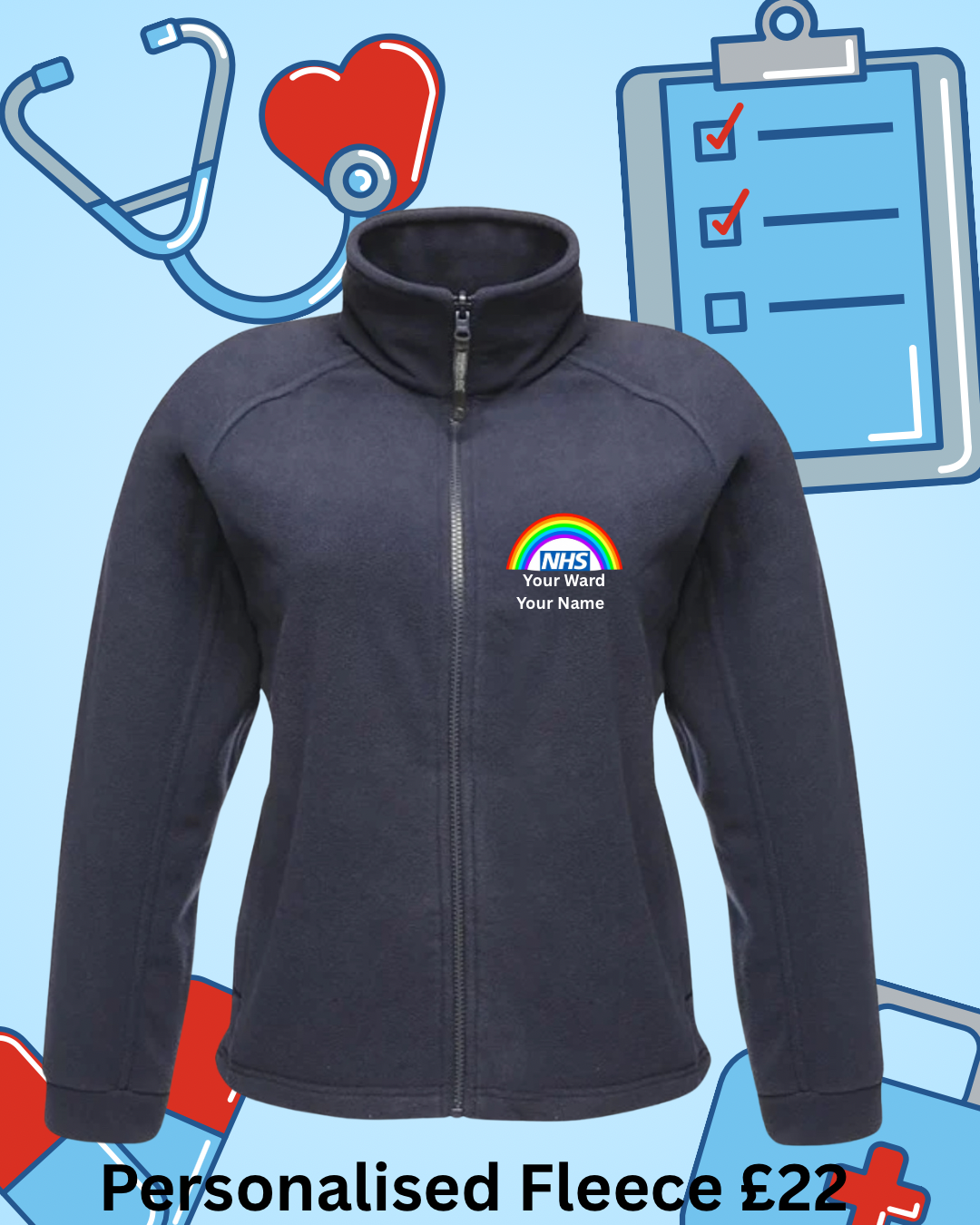 NHS Rainbow Fleece – Lola and Stitch